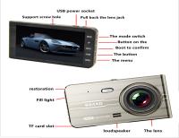 China Mini G Sensor Dashboard Mounted Dash Cam Camcorder Recording Camera 60Hz for sale