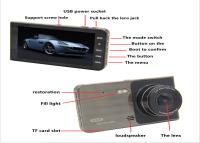 China 128GB 1080FHD Vehicle Blackbox DVR Dual Channel Camcorder for sale