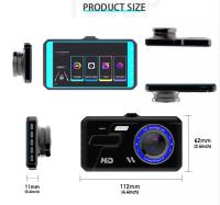 China 4Inch LCD FHD1080P Wide Angle Video Car Dvr Dash Cam Night Version camera for sale