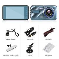 China Dual Lens Car DVR Camera Rechargeable Dash Cam 1080FHD With G-Sensor Motion Detection for sale