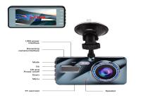 China Auto Double Cameras Blackbox DVR Full HD 1080P 170 Degree Dash Cam IPS Touch Screen for sale