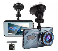 China Vehicle WDR IPS Touchscreen Video Dash Cam Recorder Blackbox Dual Lens for sale