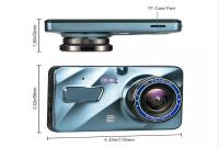 China Vehicle WDR IPS Touchscreen Video Dash Cam Recorder Blackbox Dual Lens for sale