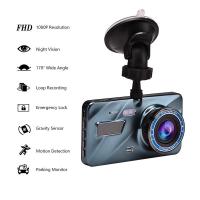 China 4inch WDR Motion Activated Dashcam Car Dashboard Camera With GPS Dual Lens for sale