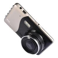 China Front Rear Car Dual Camera Dash Cam Recorder 4 Inch Front 1080P Back 720P for sale