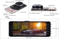 China Smart Auto Dashboard Mounted Panoramic Dash Cam In And Out 1080P 128GB for sale