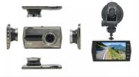 China Dual HD 1080P Car DVR Dash Cam Recorder 4 Inch IPS Screen Front And Rear Camera for sale