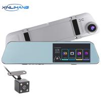 China 4.5inch 1080p 12MP Reversing Dual View Dash Cam With Interior Camera for sale