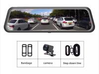 China Streaming Media Auto Video Dash Cam Recorder DVR 9.66 Inch FHD Touch Screen Rear View for sale