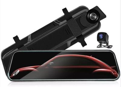 China 9.66 Inch Motion Activated Dashcam Full 2.5D Touch Screen Front Back Recording for sale