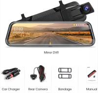China 10 Inch IPS 2.5D Touchscreen Dashboard Mounted Dash Cam Parking Monitor FHD1080P for sale