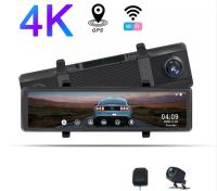 China Personalised WDR WIFI Stream Media Automotive Dash Cam With Speed Camera 4K DVR for sale