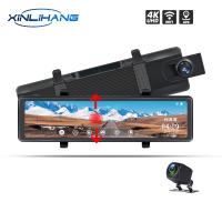 China 12Inch 4K Dual Lens 1080P Full Touch Screen GPS Car Mirror Dash Cam for sale