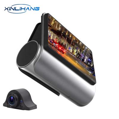 China Touchscreen ​Auto Blackbox DVR Dash Cam 24 Hour Recording Dual Lens Rearview Mirror for sale