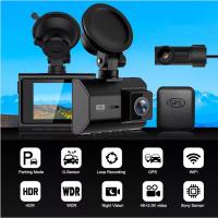 China 4K 2K WDR Dash Cam WIFI GPS Logger Dual Lens Car DVR Novatek96670 Chip for sale