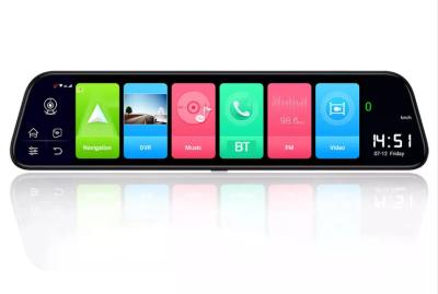 China ADAS 4G Android Rearview Mirror 360 Degree Dash Cams Front And Rear 12 Inch for sale