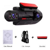 China Car Rearview Blackbox DVR Dash Cam Digital Car Camcorder Dashboard 3Lens 1080p for sale