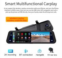 China 2K 1080P Android Wireless Carplay Dashboard Dash Cam 12inch Touch Screen for sale