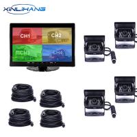 China AHD 720P Vehicle Truck 9.66 Inch Screen Dash Cam Recorder DVR 4CH for sale