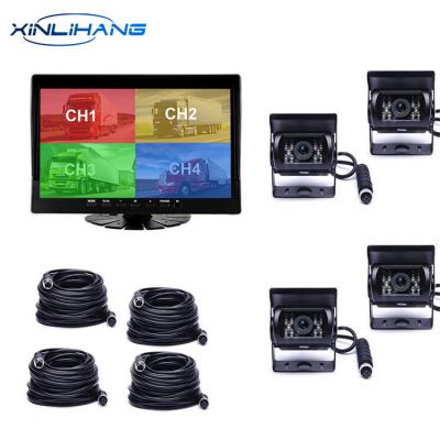 China AHD 720P Vehicle Truck 9.66 Inch Screen Dash Cam Recorder DVR 4CH for sale