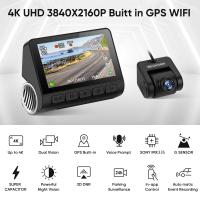 China Wifi GPS 4K Car Vehicle Camera Black Box DVR Recorder Camara Dashcam Video Recording for sale