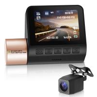 China Dual Lens Invisible Dash Cam DVR Night Vision WDR Built In GPS for sale
