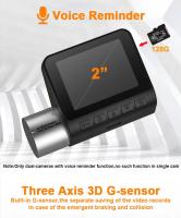 China 2 Inch 4K GPS Dash Cam Auto Driving Recorder Car DVR Rear View for sale