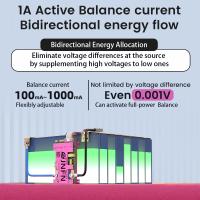 China 1A Active Balance Smart BMS 5S-10S 24V 36V 50A 100A LifePO4 Li-ion Battery Pack with RS485 Bluetooth JNFN ANT BMS for sale