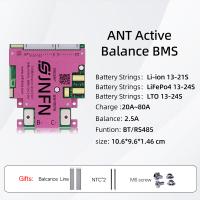 China JNFN ANT 2.5A Smart Active Balance BMS 13S-24S 20A-80A For Lifepo4 Battery Pack RV Scooter E-bike E-motorcycle Cleaning vehicles Marine vessels for sale
