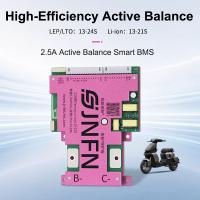 China JNFN 2.5A Active Balance BMS for Lifepo4 Li ion Battery Packs 13S to 24S Suitable for 36V 48V 60V 72V Battery Pack Systems for sale