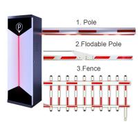China DC Motor LED Automatic Boom Barrier Vehicle Gate 6 Meter Max Length for sale