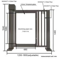 China DC24V Voltage Advertising Barrier Gate 1.5A For Humidity Lower Than 85% Levels for sale