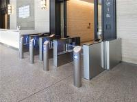 China Outdoor / Indoor Turnstile Flap Barrier Gate Motor For Metro Entrance And Exit for sale
