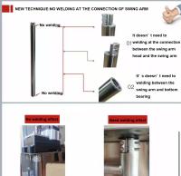 China Waterproof Turnstile Swing Gate Motor Multifunctional For Company Access Control for sale