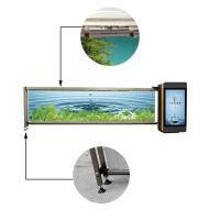 China Business Building Toll Parking Lot Barrier Gate With Insulation And Flap Advertising for sale