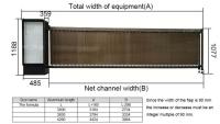 China Business Building Toll Parking Lot Barrier Gate With Insulation And Flap Advertising for sale