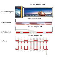 China Business Building Toll Parking Lot Barrier Gate With Insulation And Flap Advertising for sale