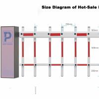 China Community Parking Lot Barrier Gate DC24V 120W with Vehicle Plate Reading System for sale