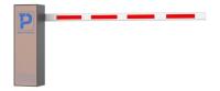 China Community Parking Lot Barrier Gate DC24V 120W with Vehicle Plate Reading System for sale