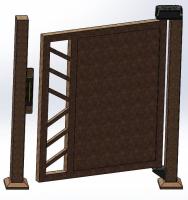 China School Access Control Swing Turnstile Barrier Gate With Rain Protection for sale