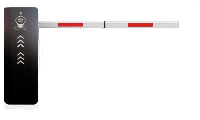 China CBG-100w Boom Barrier for Traffic Management 0.8-6s Operating Speed and DC24V Power Supply for sale