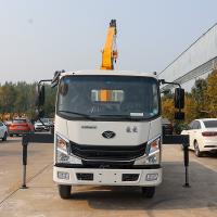China 3.2Tons 4Tons truck crane small crane truck 4x2 cargo truck with crane sales for sale