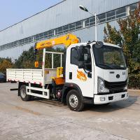 China small truck mounted crane truck 4x2 cargo truck with crane for sale