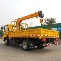 China Low Price 3.2T/4T hydraulic boom knuckle boom crane truck mounted crane 4x2 for sale