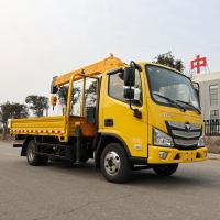 China 2023 4x2 3.2ton Lift Stiff Boom Truck Telescopic Truck Crans for Sale Mounted Crane Straight 3 / 4 Telescopic Boom 131 HP for sale