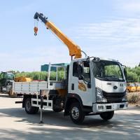 China 2023 4x2 3.2ton Lift Stiff Boom Truck Telescopic Truck Crans for Sale Mounted Crane Straight 3 / 4 Telescopic Boom 131 HP for sale