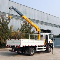 China homan 4 ton telescopic boom truck mounted crane for sale for sale
