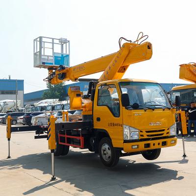 China Diesel 6*4 Hydraulic Lift Platform Truck 27m Truck Mounted Aerial Working Platform with Bucket Automatic Euro 6 for sale