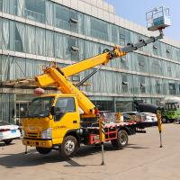 China Diesel 6*4 Hydraulic Lift Platform Truck 27m Truck Mounted Aerial Working Platform with Bucket Automatic Euro 6 for sale