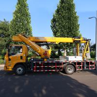 China 28m Aerial Work Platform Hydraulic Truck Mounted Aerial Work Platform with Telescopic Man Lift for sale